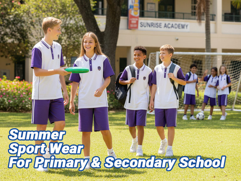 Summer Sport Wear For Primary & Secondary School - Welcome