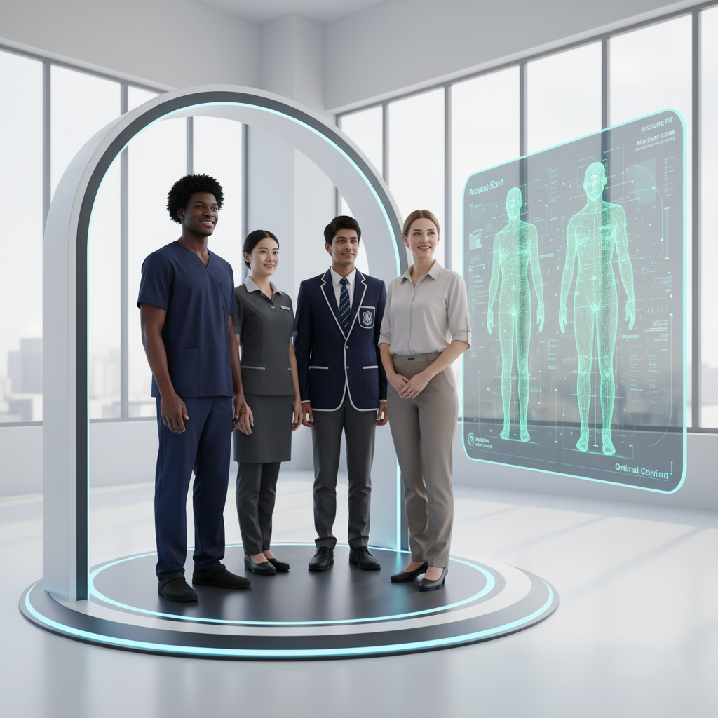 How 3D Body Measurement Transforms B2B Uniforms
